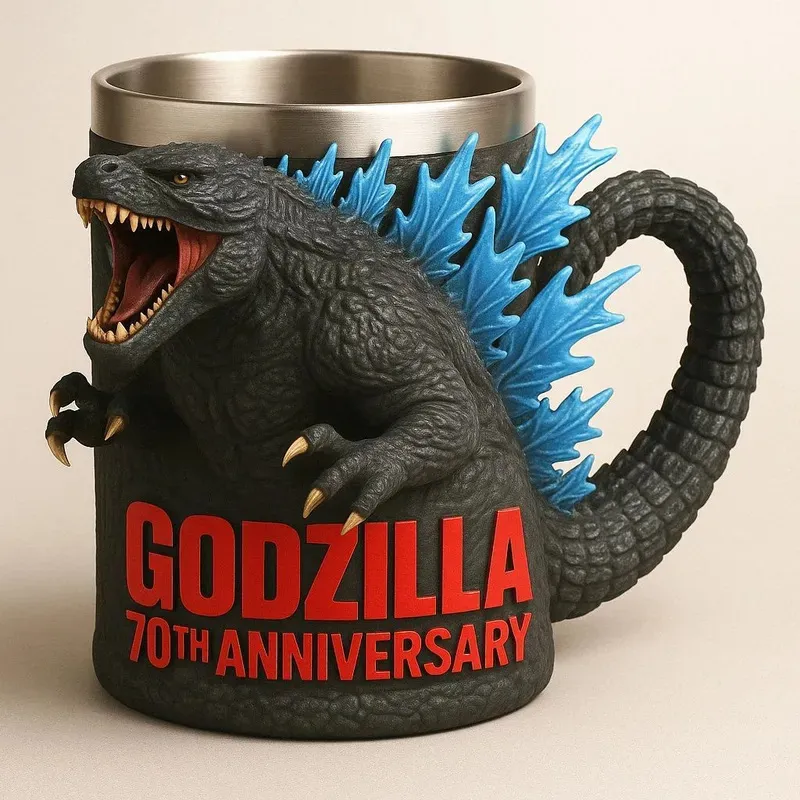 Lanjia Cm New Anniversary Dmug Godzilla Th Anniversary Resin Mug ...