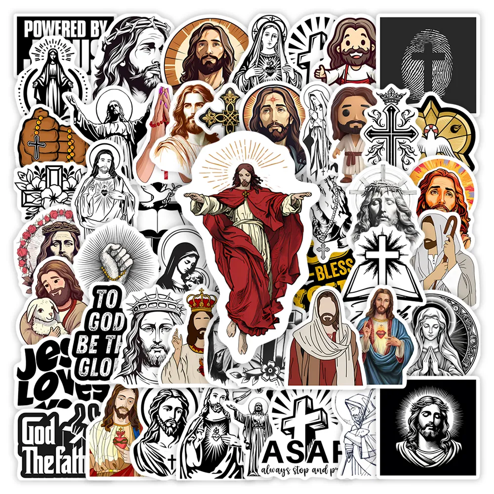 Jesus Bible Christian Stickers Waterproof Faith Decals For Laptop ...