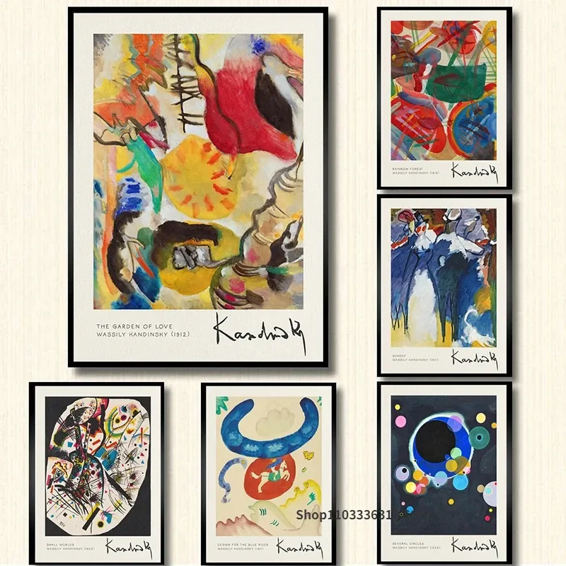Wassily Kandinsky Pointy Black Abstract Picasso... From Dh912603111 ...