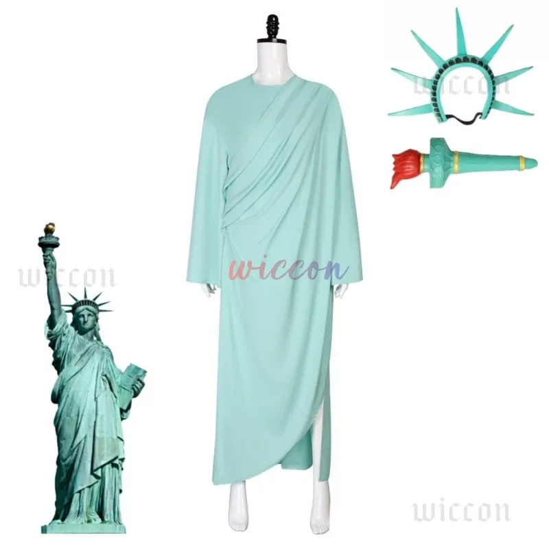 Adult Statue Of Liberty Cosplay Costume For Women ... From Dh1102695158 ...