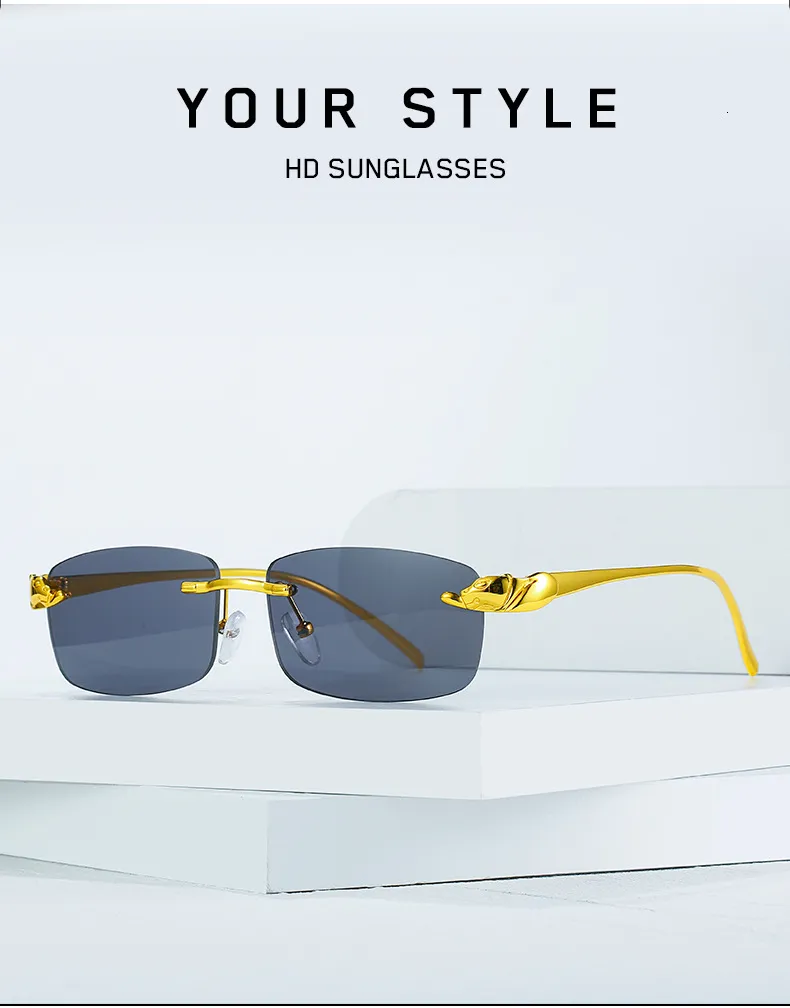Carter Glasses Designer Sunglasses for Women Men - Luxury Frameless ...