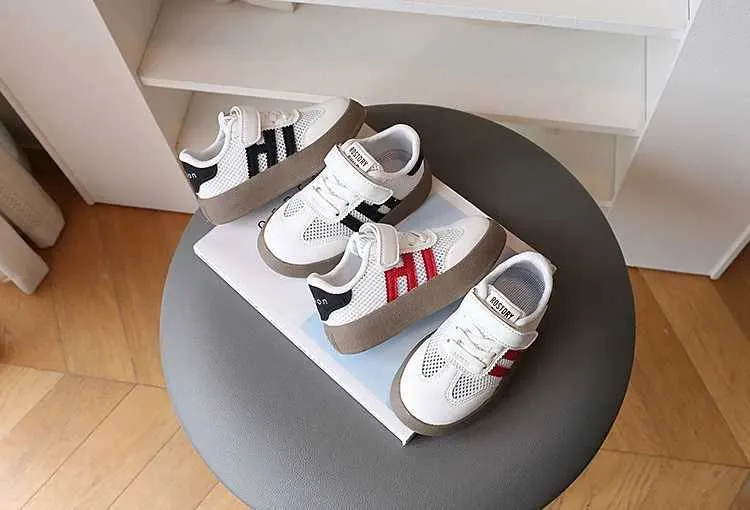 New White Casual Sneakers for Toddlers and Kids: Breathable Mesh ...