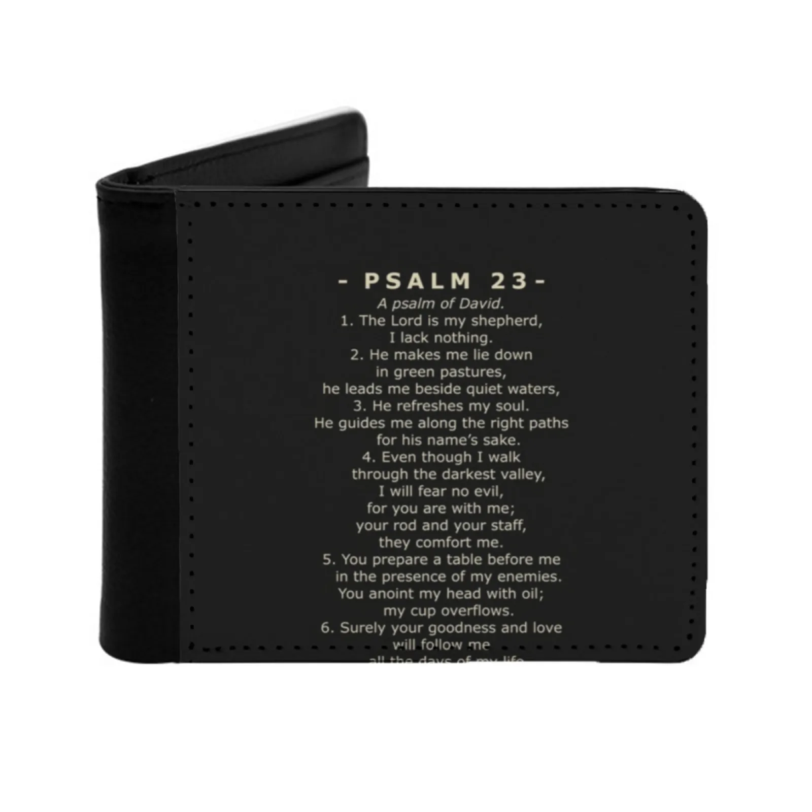 Christian Holy Bible Verse Psalm 23 Inspiring Faith Personalized Men's ...