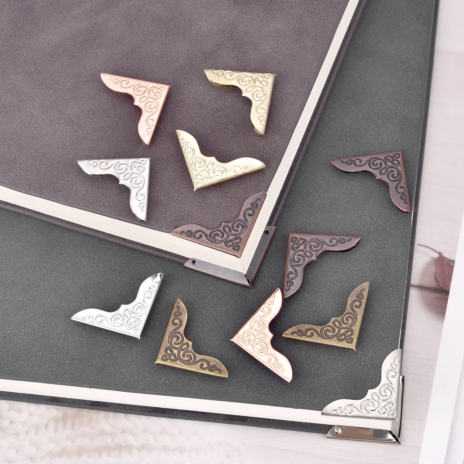 Metal Book Corner Protectors Vintage... From Periwinkle, $11.4 | DHgate.Com