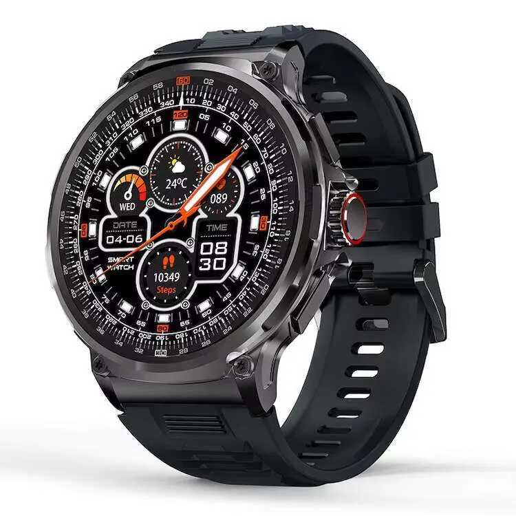 V69 Round Screen Full Touch Connected Fitness Tracker Smart Digital ...