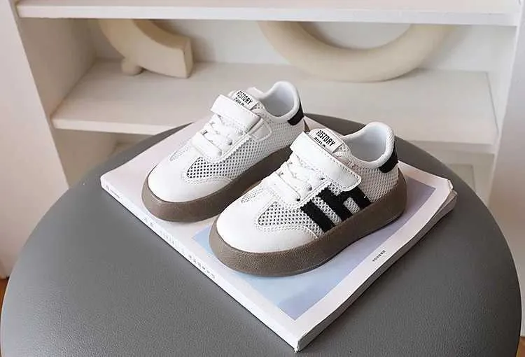 New White Casual Sneakers for Toddlers and Kids: Breathable Mesh ...
