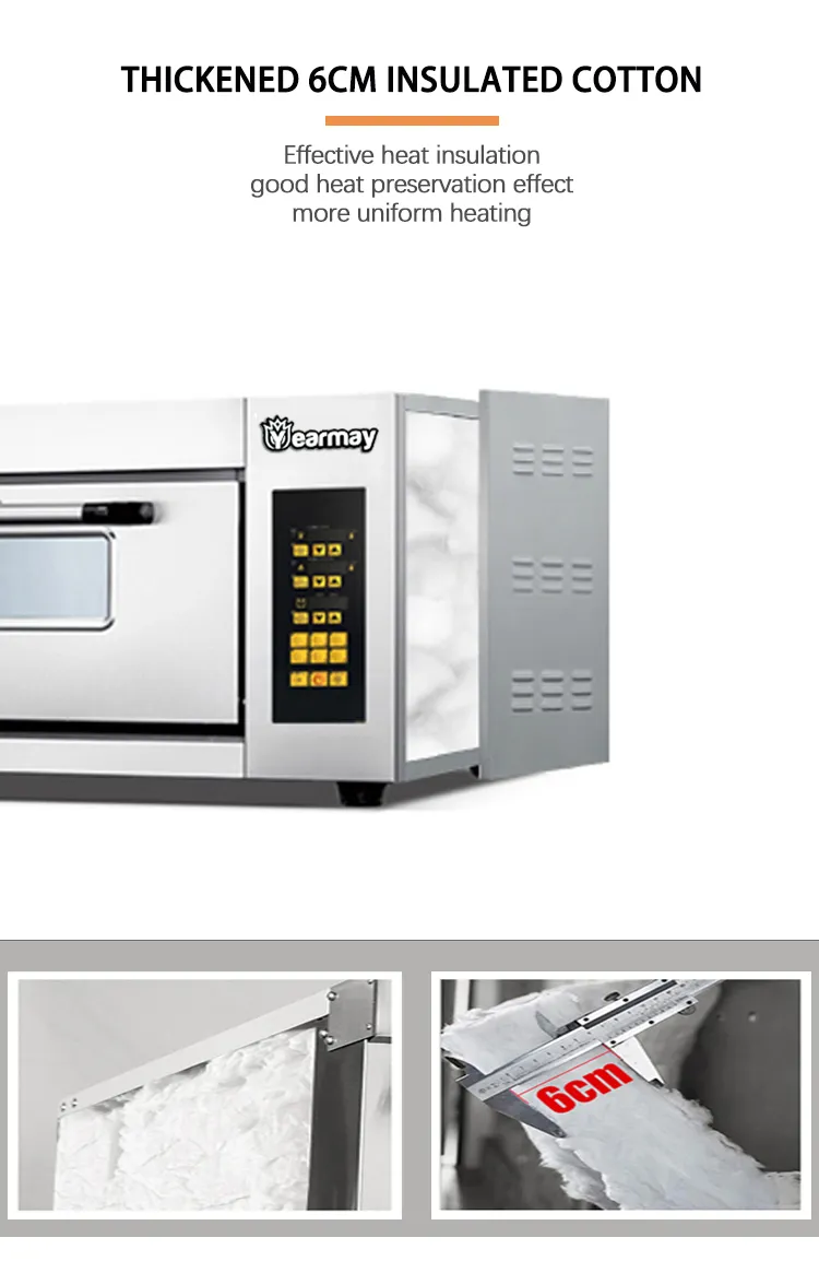 Steamer Baking Prices 1 Deck 1 Tray 4060 Cm Brick Pizza Italian Bread ...