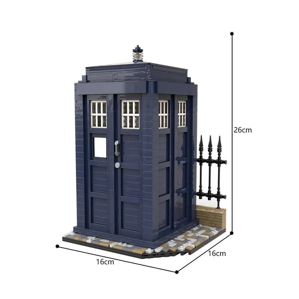 Doctor Who Tardis Telephone Booth Building Bricks Kit - Street View ...