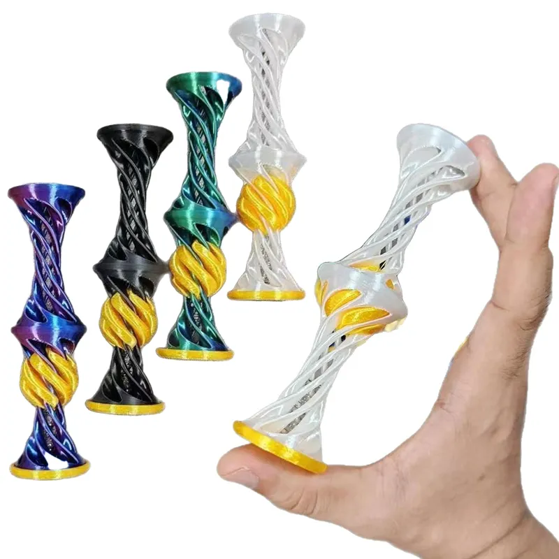 3D Printed Rotating Pyramid Spiral Cone Impossible... From Dh1100285003 ...