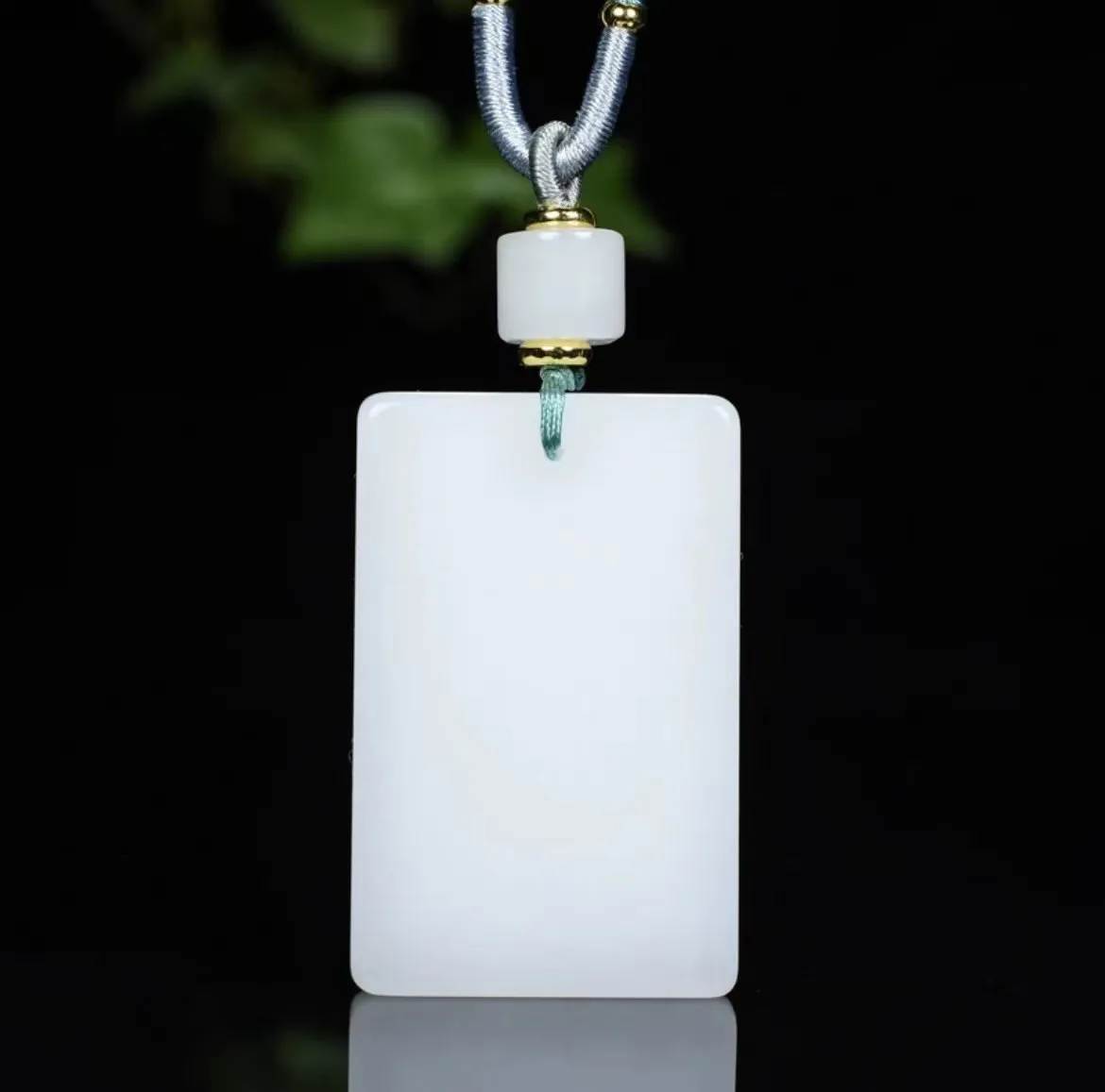 Natural Nephrite White Jade Blank Pendant Necklace... From Dh912686698 ...
