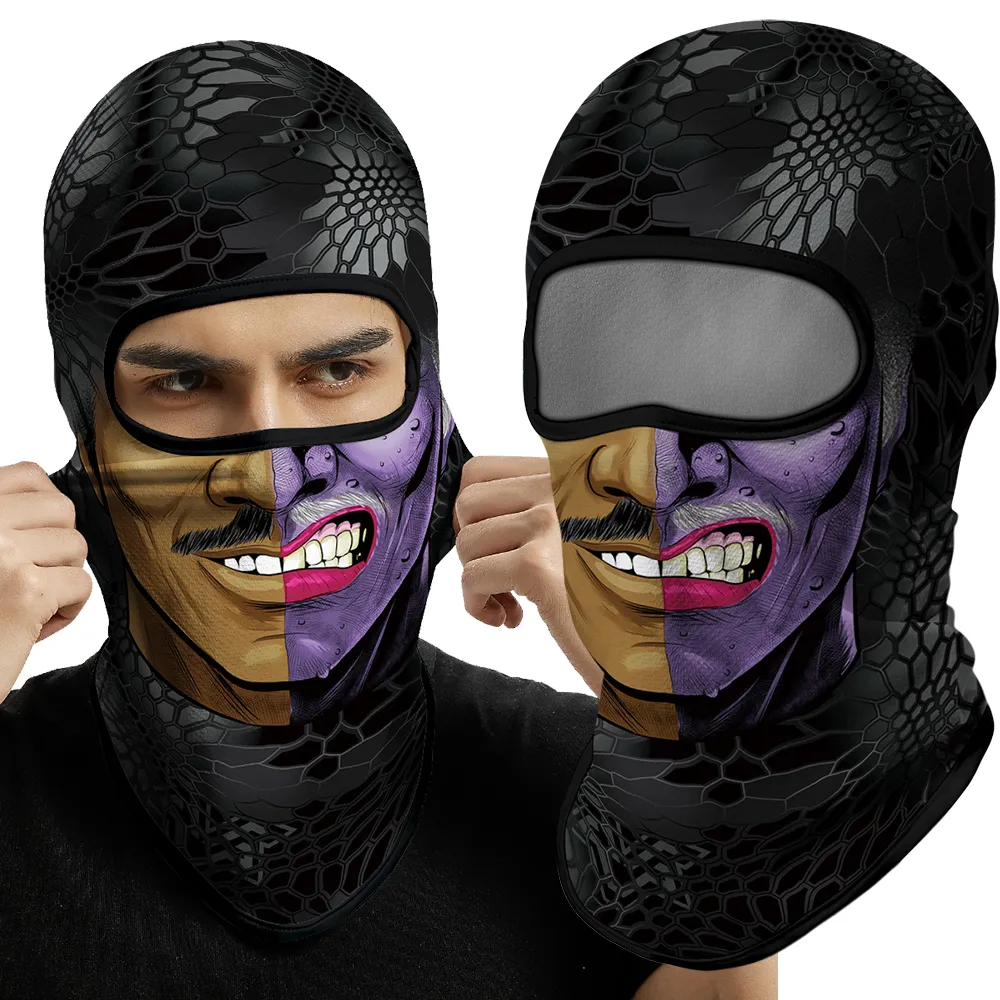 3D Funny Mask Motorcycle Face Cover Ski Mask Joker Skull Balaclava ...