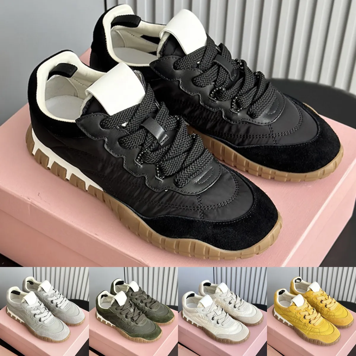 Women's Fashion Sneakers: Vintage Style Suede Running Shoes, Breathable ...