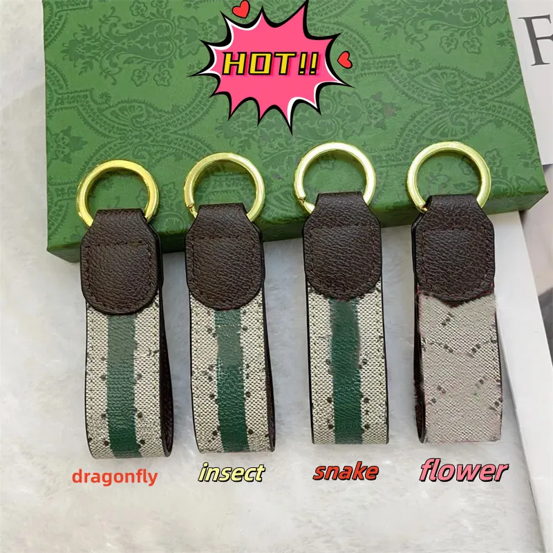 Designer leather bag charm keychain with 18K gold plated stainless ...