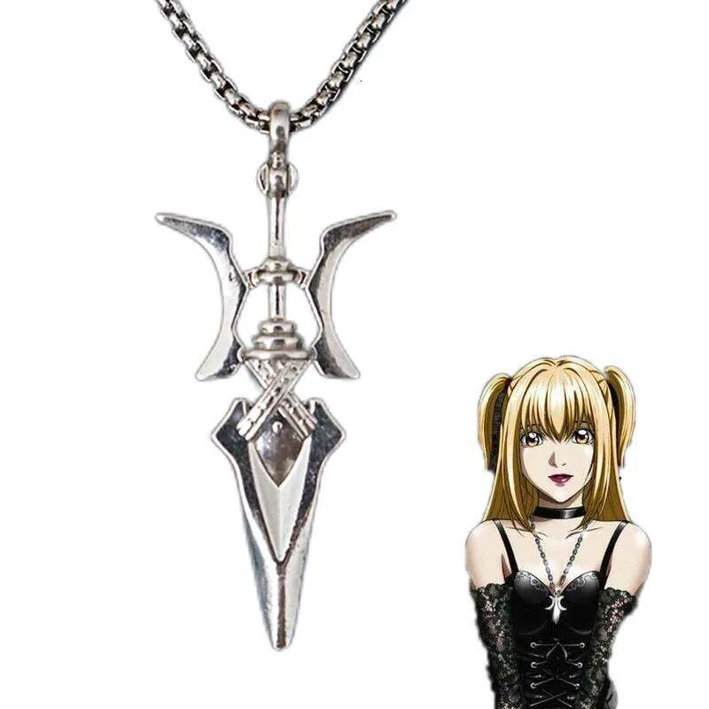 Halberd Pendant Necklace: Anime Style Cosplay Jewelry For Halloween ...