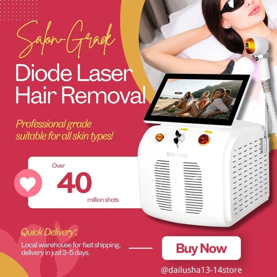 Triple Wavelength Diode Laser Hair Removal Machine: Advanced Permanent ...