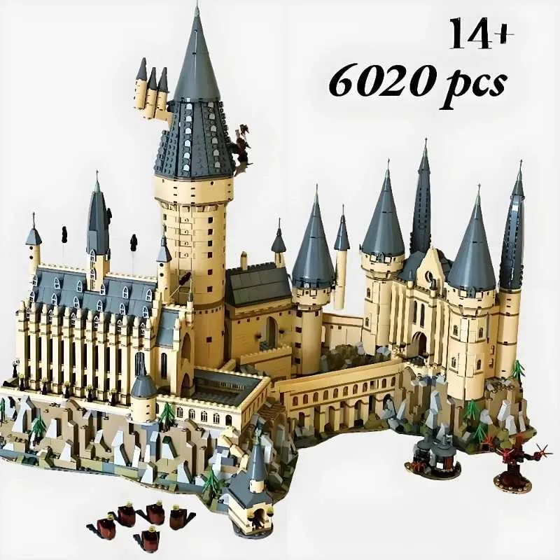 Magic School Castle Model Building Blocks Set, DIY Construction Bricks ...