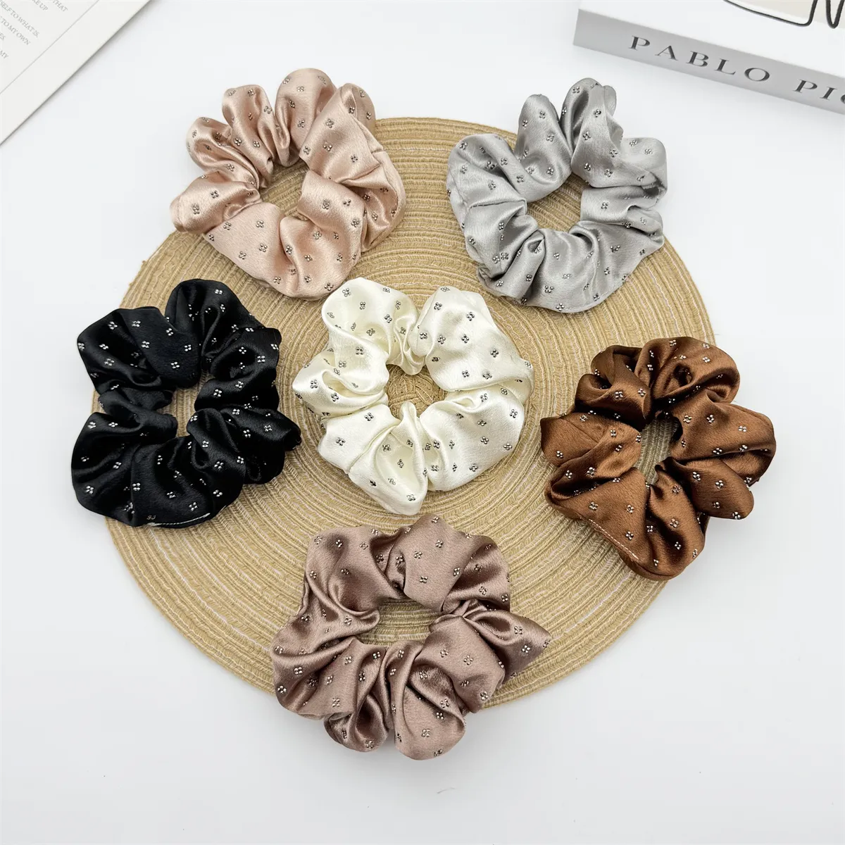 Personalized Diamond Ruffled Hair Ring: Sweet Temperament Head ...