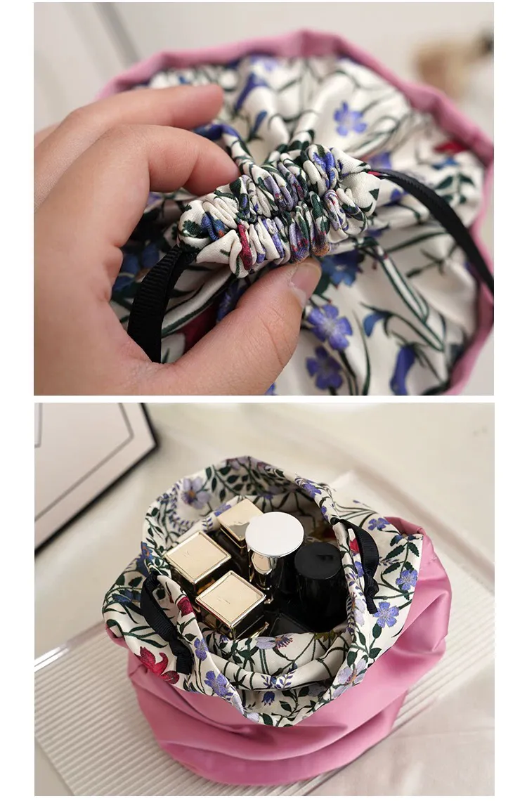 Designer Cosmetic Bags Floral Drawstring Makeup... From Hanzhiup, $10. ...