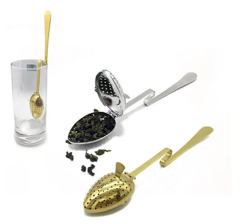 Stainless Steel Mesh Tea Infuser Spoon Easy Clean Silver Tea Strainer ...