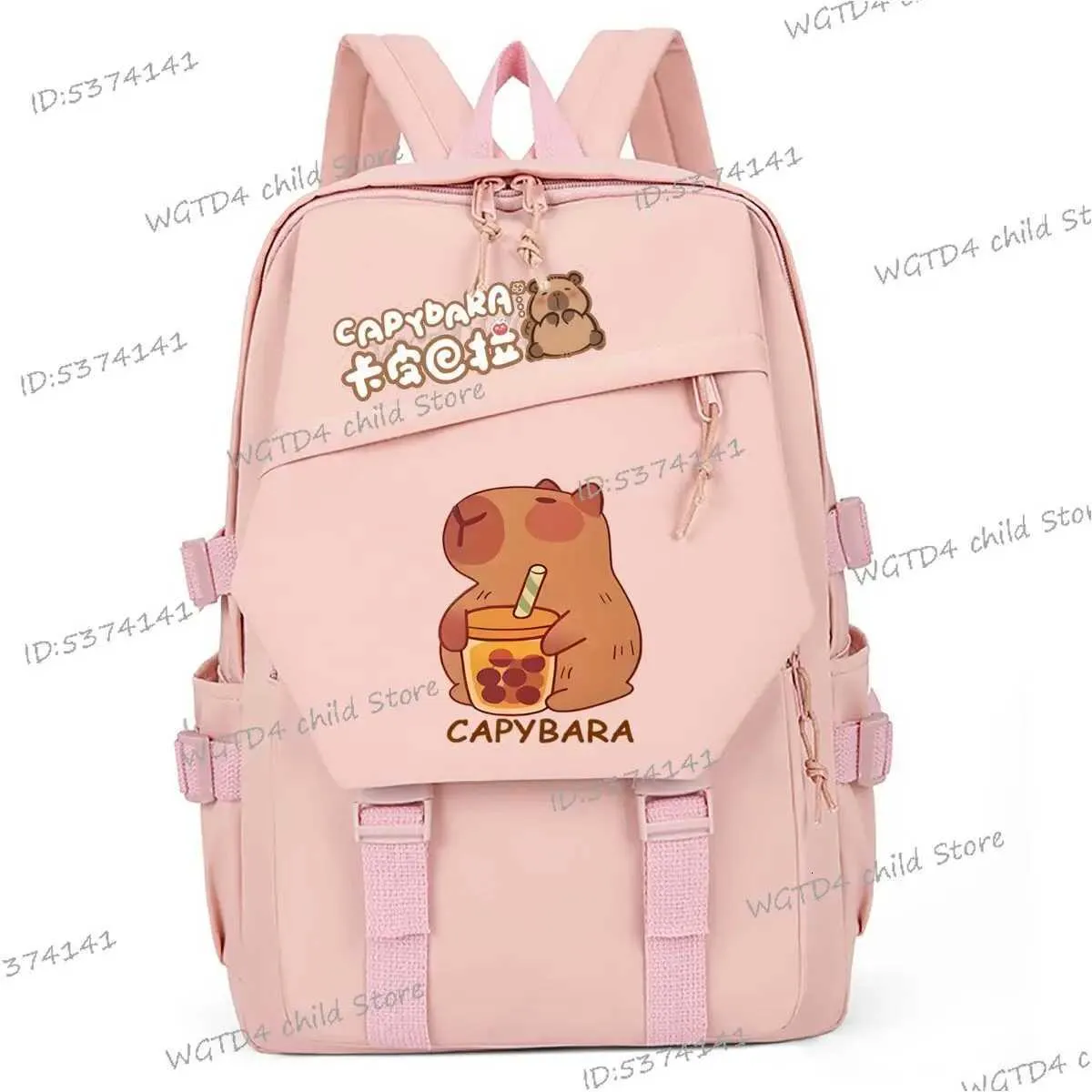 Trend Capybara Cartoon School Backpacks Cute Animal... From Time ...