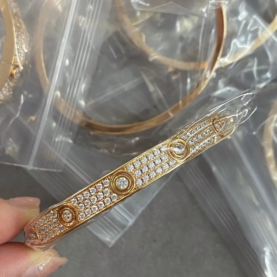 ADITA Gold Plated Diamond Inlay Bangle For Men And Women Sizes 16 19 CM ...