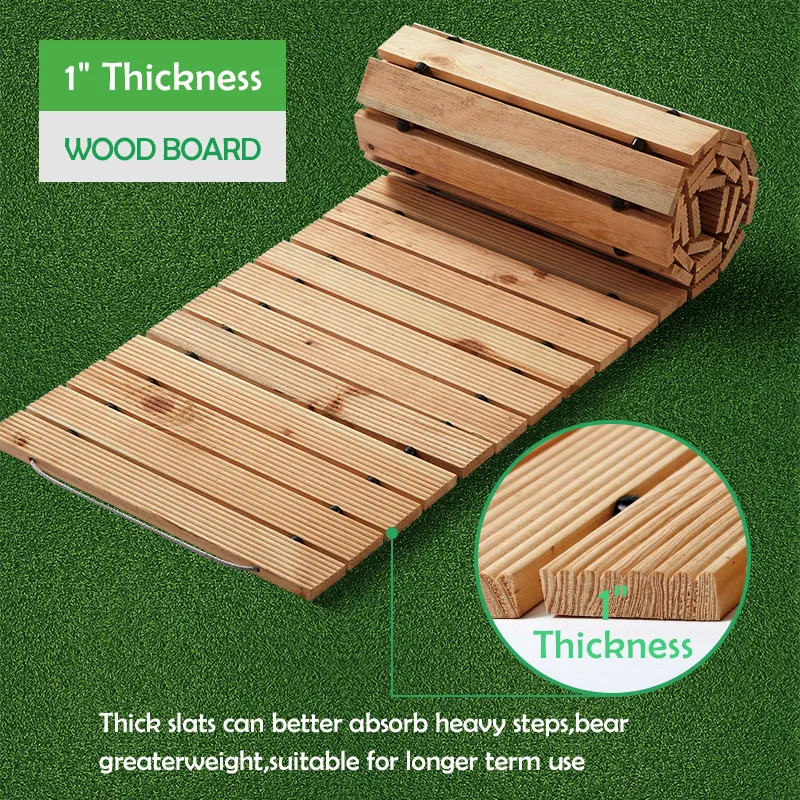 Roll Out Wooden Garden Path 1 Inch Thick Slats For... From Dashanwooden ...