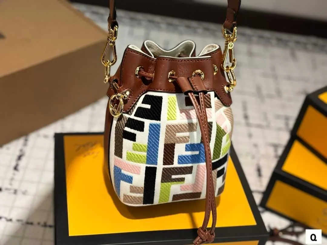 Mini PU Leather Bucket Tote Handbag with Zipper Closure for Men, Plain ...