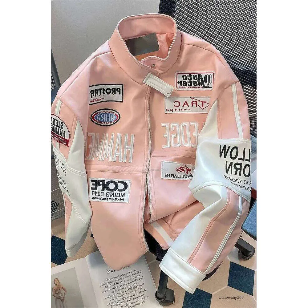American Highgrade Hiphop Handsome Motorcycle Leather Jacket Men Women ...