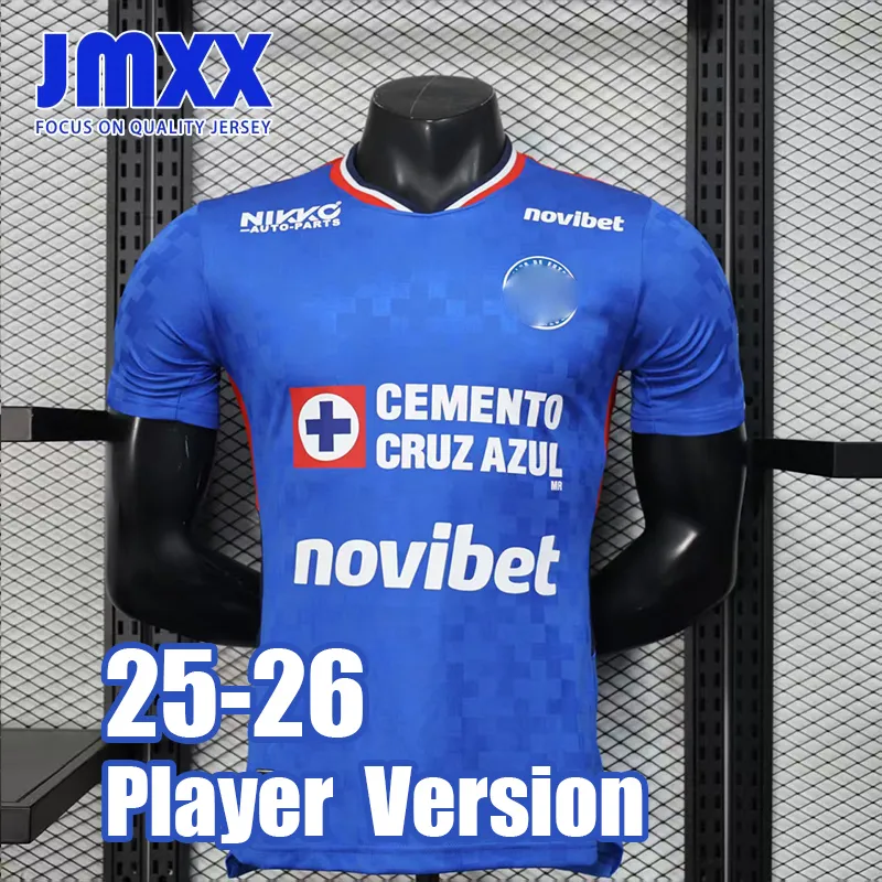 JMXX 25 26 Cruz Azul Soccer Jersey Home Away Third Special White Pre ...