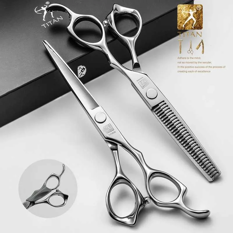 Titan Professional Hair Scissors 440C Stainless Steel Barber Thinning ...