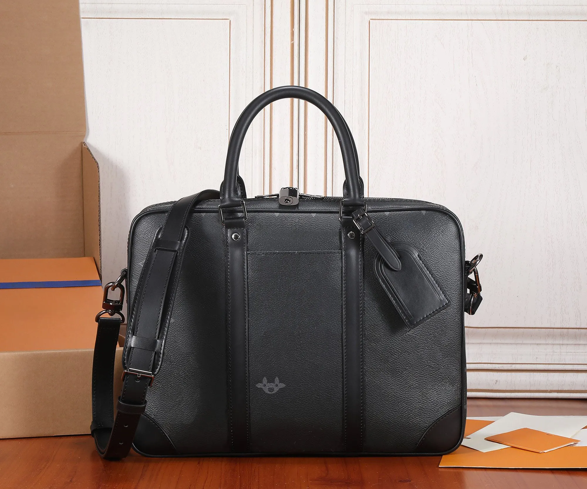 Genuine Leather Briefcase For Men, Designer Laptop Bag, Crossbody ...
