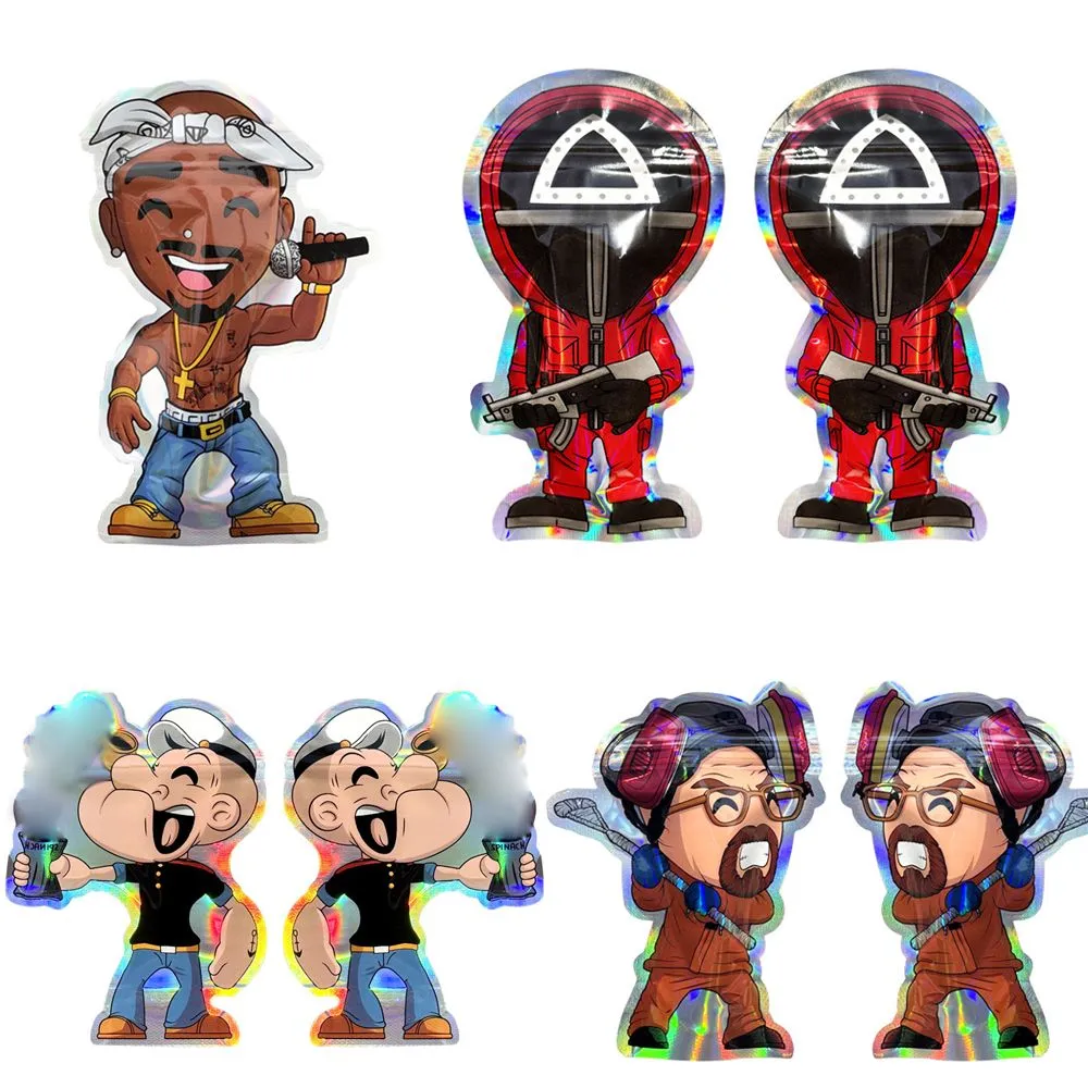 Wholesale 2Pac Cartoon Die Cut Mylar Bag Kit 3.5g... From Luminahome ...