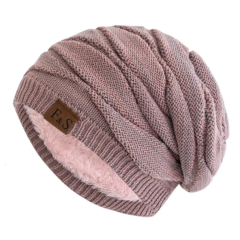 Unisex Slouchy Knit Winter Beanie Hats with Warm Fleece Lining for Men ...