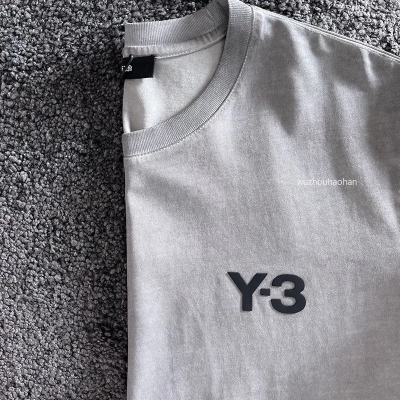 Men's and Women's Short-Sleeved Y3 Casual T-Shirt, Cotton Round Neck ...