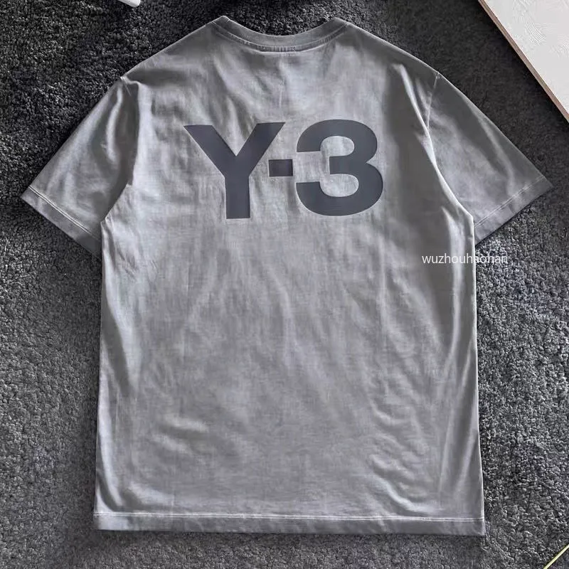 Men's and Women's Short-Sleeved Y3 Casual T-Shirt, Cotton Round Neck ...