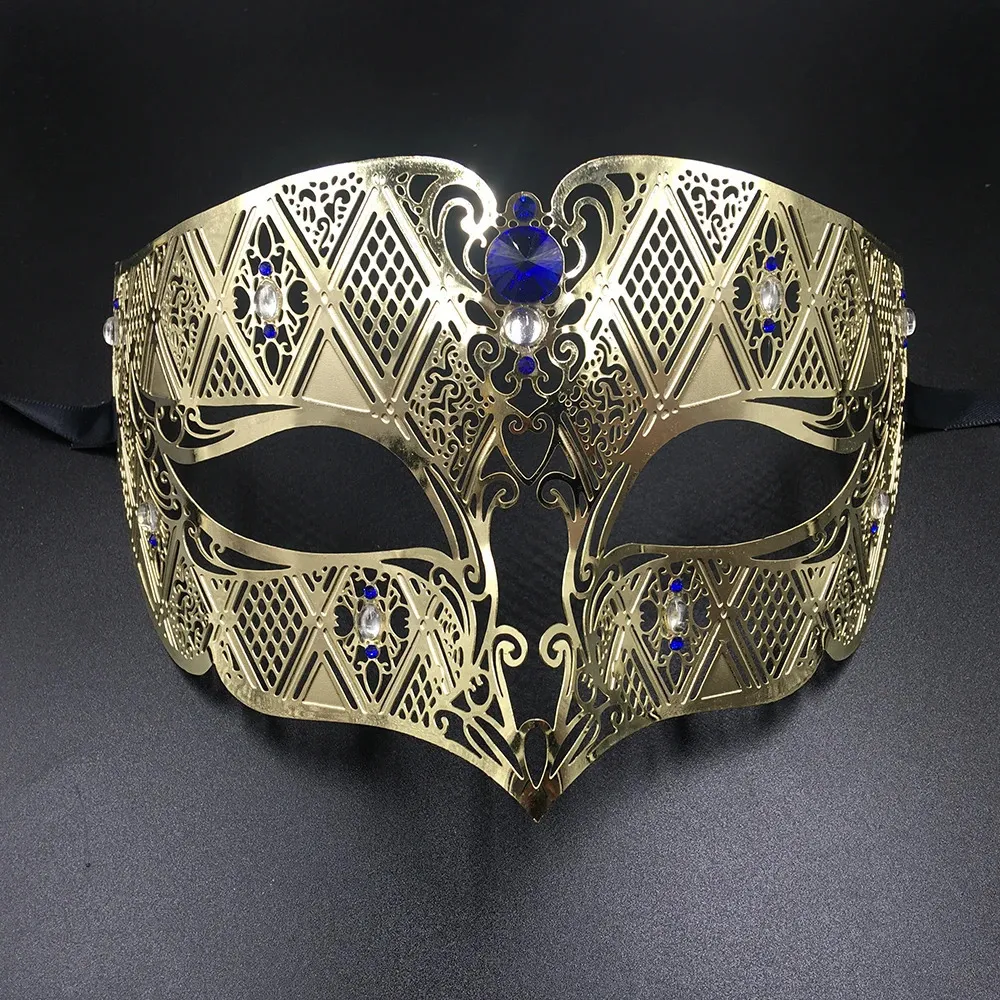 Metal Laser Cut Filigree Crystals Manta Silk Mask For Masquerade ...