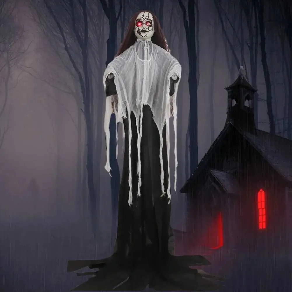 Life Size Animatronic Halloween Bride Decoration, Sound & Motion ...
