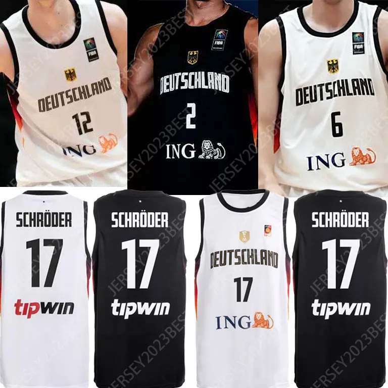 2025 FIBA Germany World Cup Basketball Jerseys 16 Amon Dorries 9 Franz ...