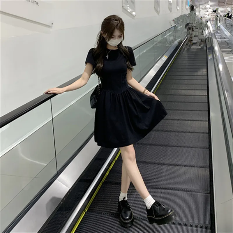 X685 Little Black Skirt Fishbone Waist Women's 2025 Super Hot Summer ...