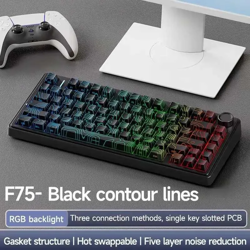 Compact Wireless Mechanical Gaming Keyboard With Customizable RGB ...