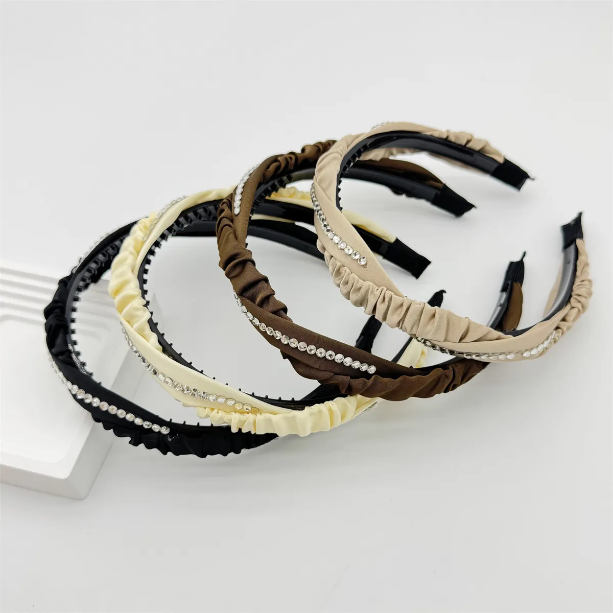 Senior Hair Bands Pleated Knot Headband For Women Retro Style High ...