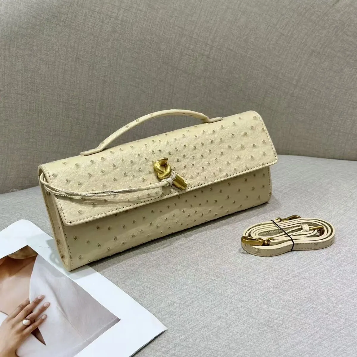Designer Bag Ostrich Pattern Clutch Handbag ... From Zlff168, $58.98 ...