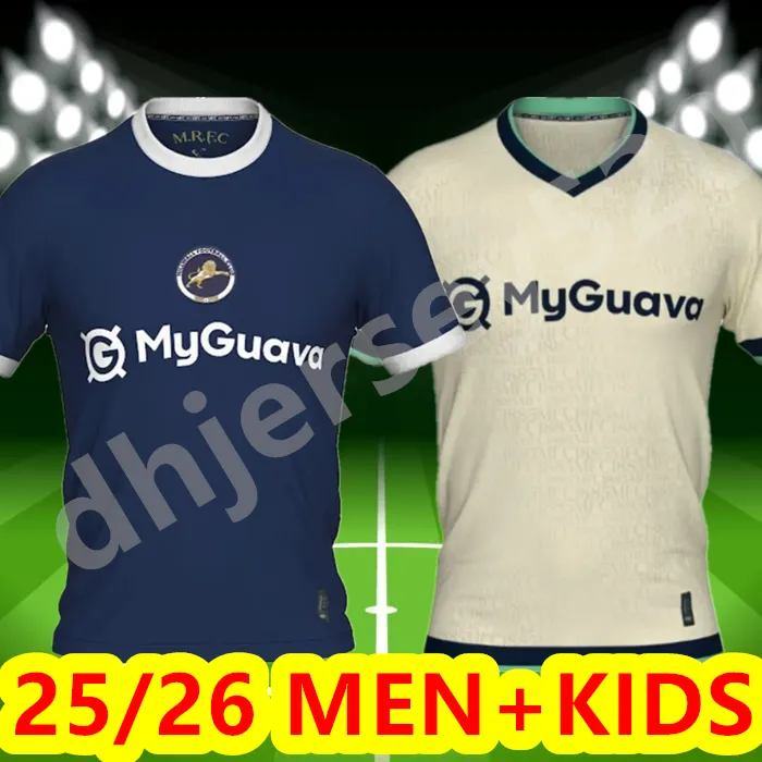 S 4XL 25 26 Millwall Soccer Jersey Home Away Third 2025 2026 Millwall ...