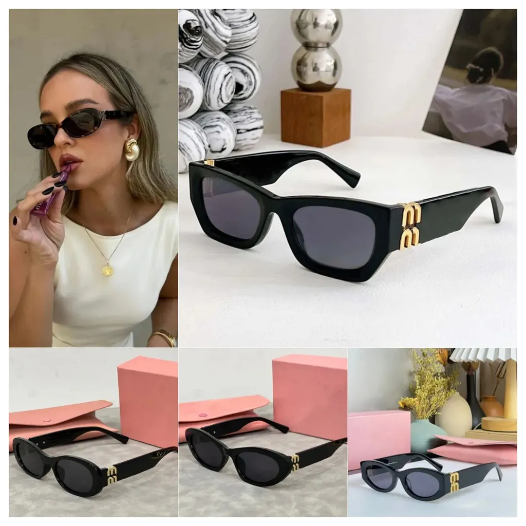 Oval Sunglasses For Women & Men, Retro Fashion Eyewear, PC Frame, UV400 ...