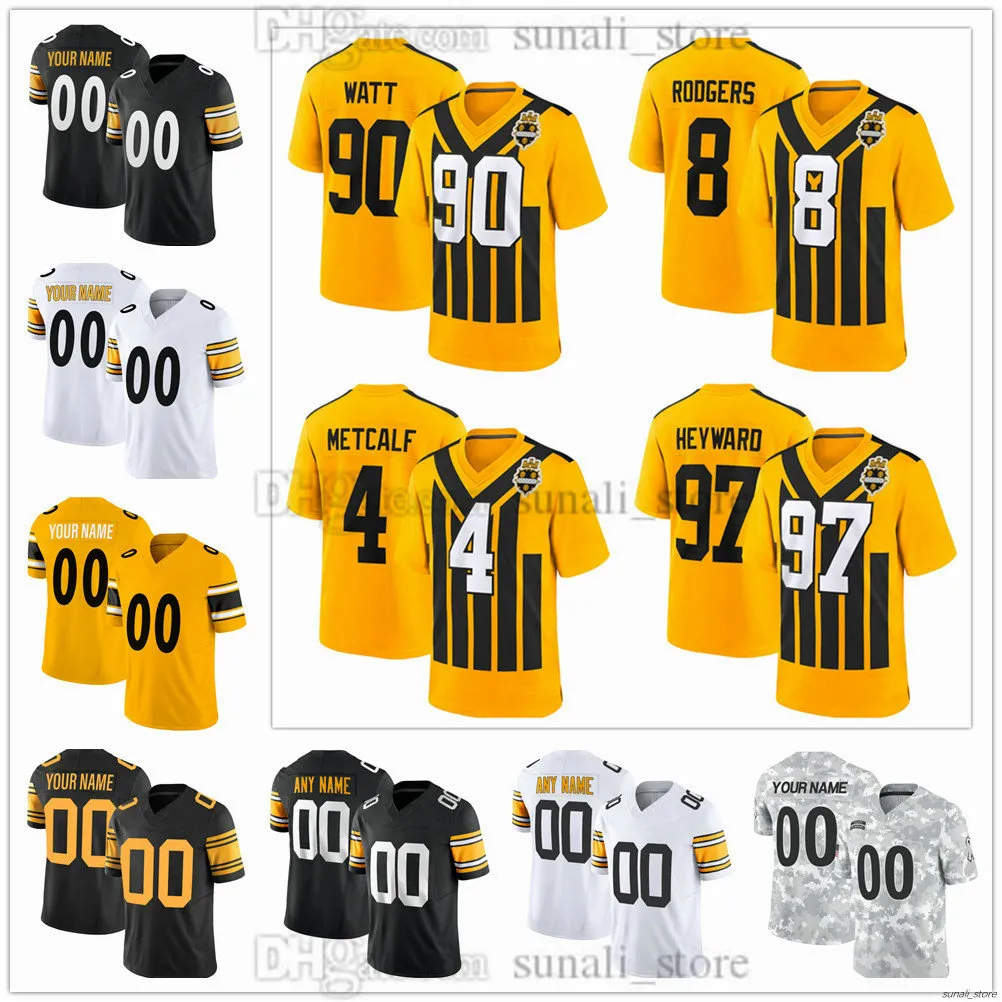 Stitched Men's Custom Football Uniforms Derrick Harmon #99, Kaleb ...