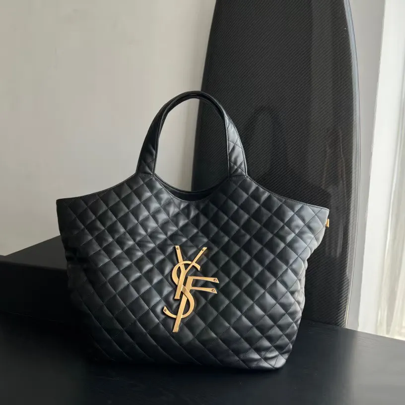 Luxury Designer Triangle Quilted Oversized Shoulder Bag With Soft ...