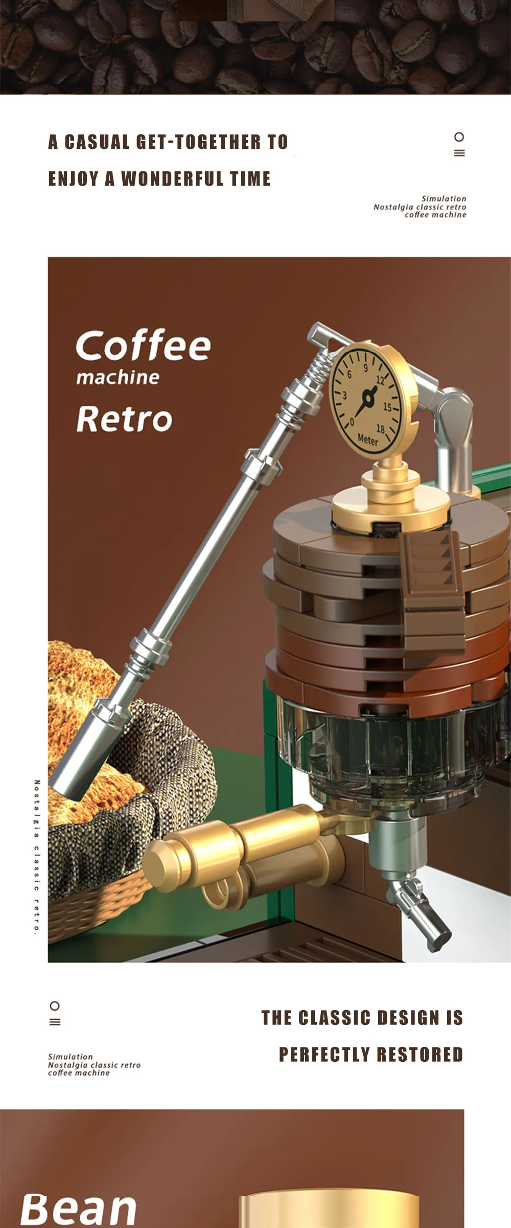 Building Blocks Coffee Machine with Shereis-Coffee Grinder 16803 from ...