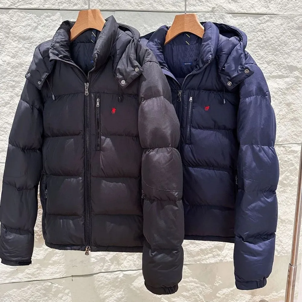 Designer Hoodie Men Down Jacket Polos Embroidery Cotton Thickened Warm ...