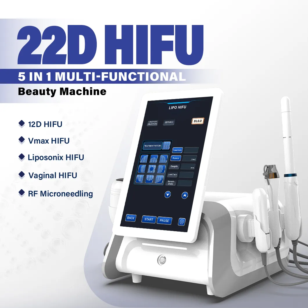 Hifu Machines Advanced Skin Tightening System With 5 Handles For Wrinkle Reduction And Facial ...