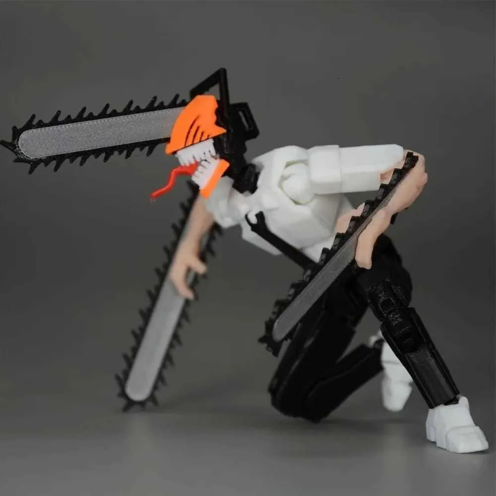 3D Printed Anime Action Figures Multi Jointed Posable Character Model ...